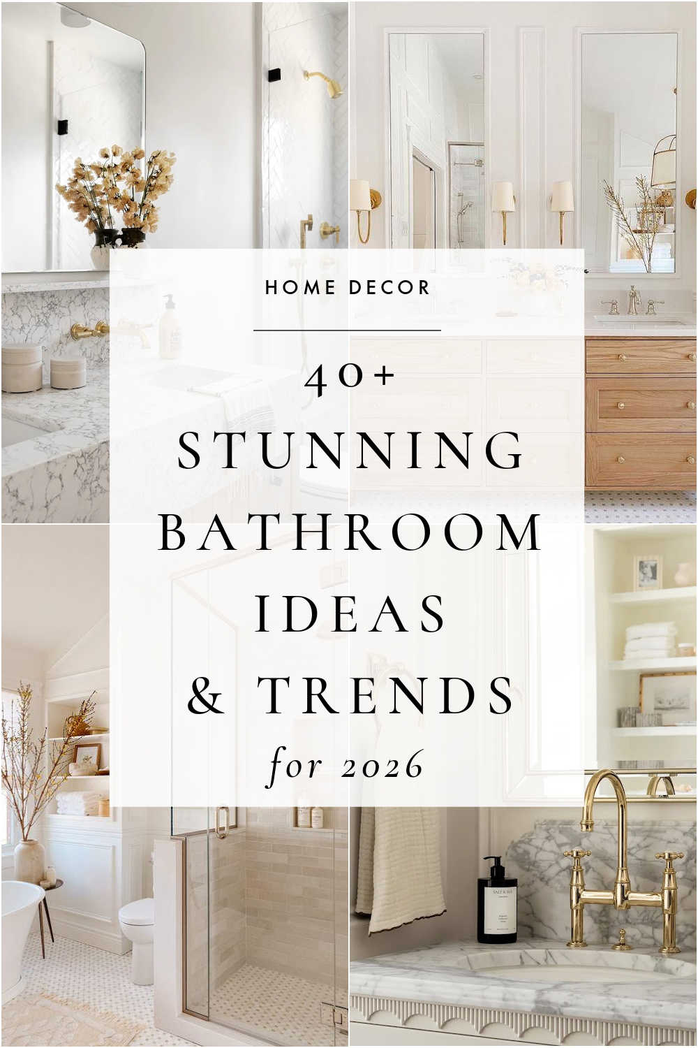 2026 Bathroom Trends and Design Ideas for Master Bathrooms and Small Full Baths – jane at home